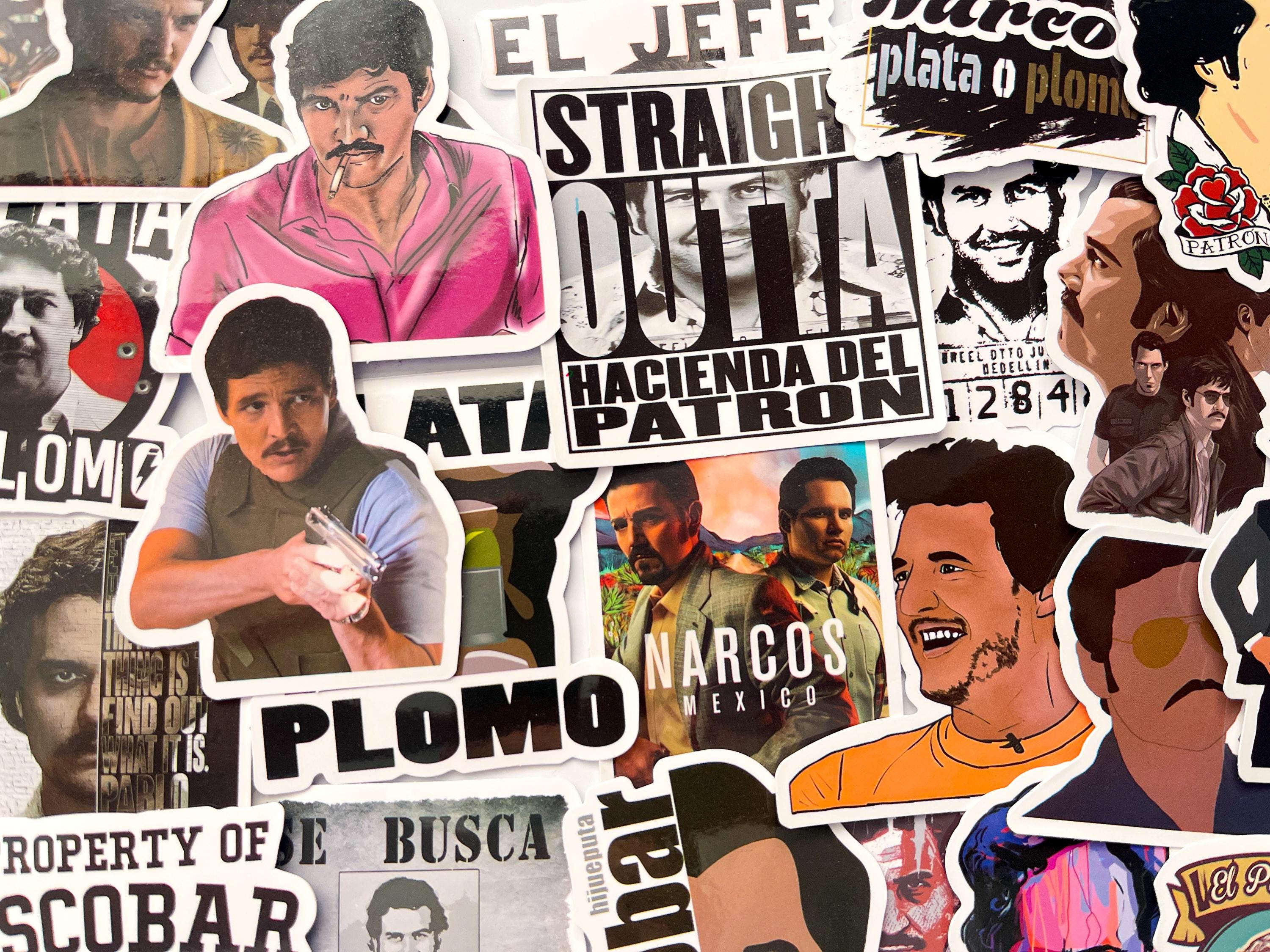 Pack of 50 Pablo Escobar Stickers, Pablo Escobar Sticker Pack, Waterproof Sticker Bundle, Die ...