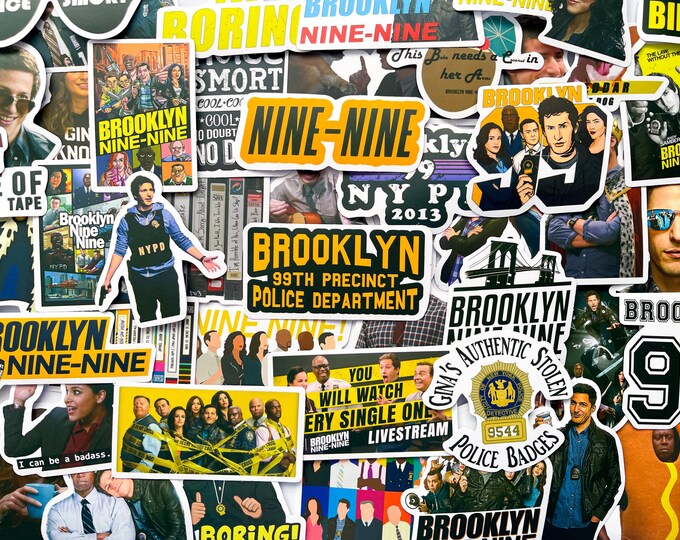 Pack of 50 Brooklyn Nine Nine Stickers, Brooklyn Nine Nine Sticker Pack ...