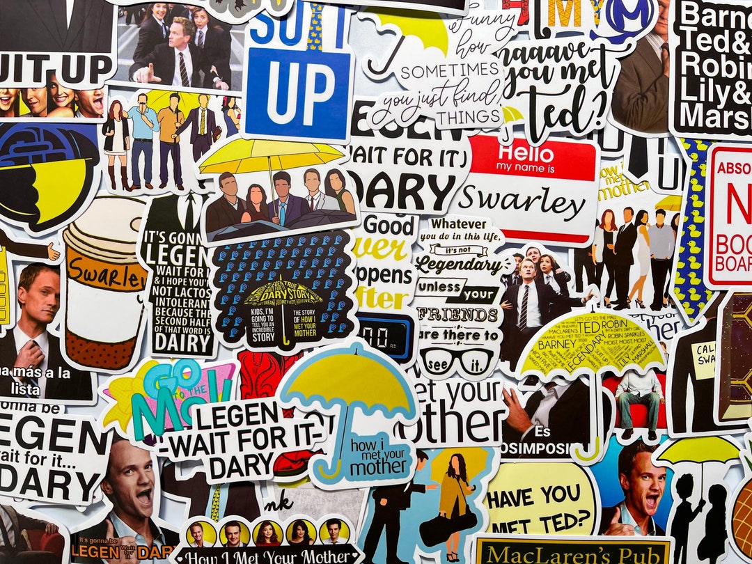 Pack of 50 How I Met Your Mother Stickers, How I Met Your Mother ...