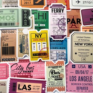 Pack of 50 Traveling Stickers, Traveling Sticker Pack, Waterproof ...
