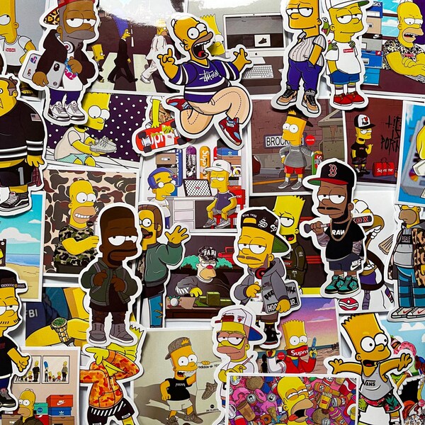 The Simpsons Stickers - Etsy