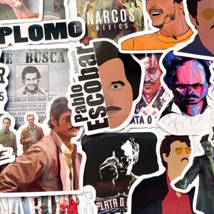 Pack of 50 Pablo Escobar Stickers, Pablo Escobar Sticker Pack, Waterproof Sticker Bundle, Die ...
