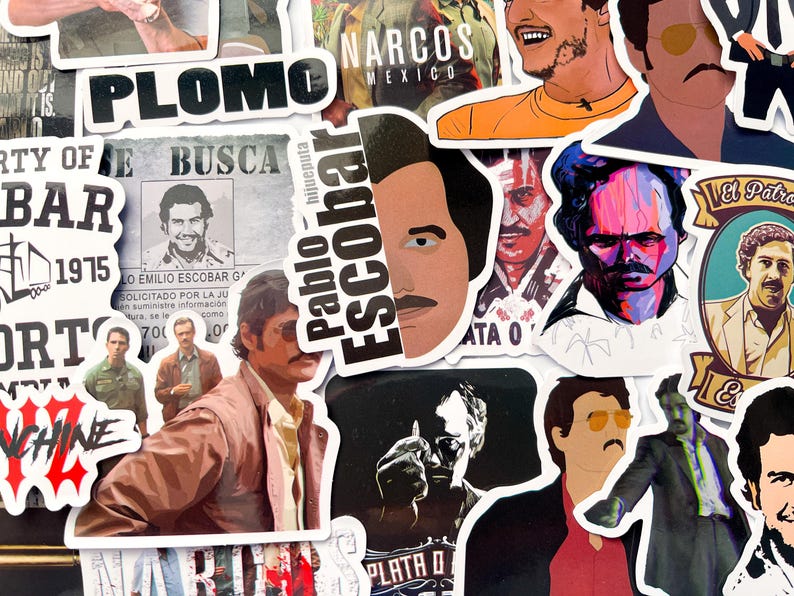 Pack of 50 Pablo Escobar Stickers, Pablo Escobar Sticker Pack ...
