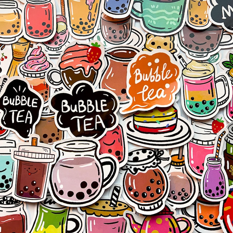 Bubble Tea Stickers - Etsy Canada