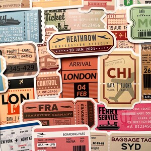 Pack of 50 Traveling Stickers, Traveling Sticker Pack, Waterproof ...