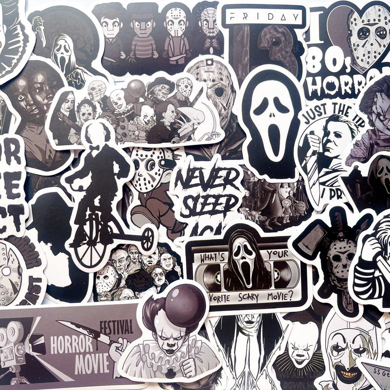 Horror Stickers - Etsy