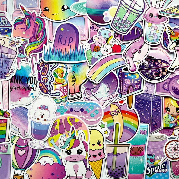 Rainbow Stickers - Etsy
