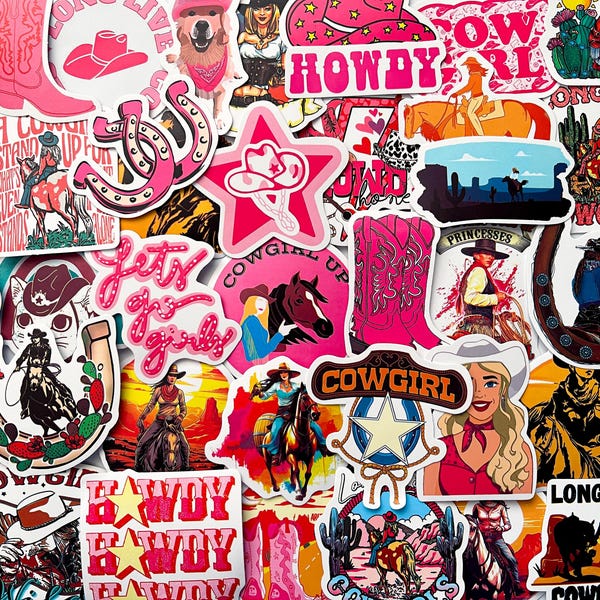 Western Stickers - Etsy