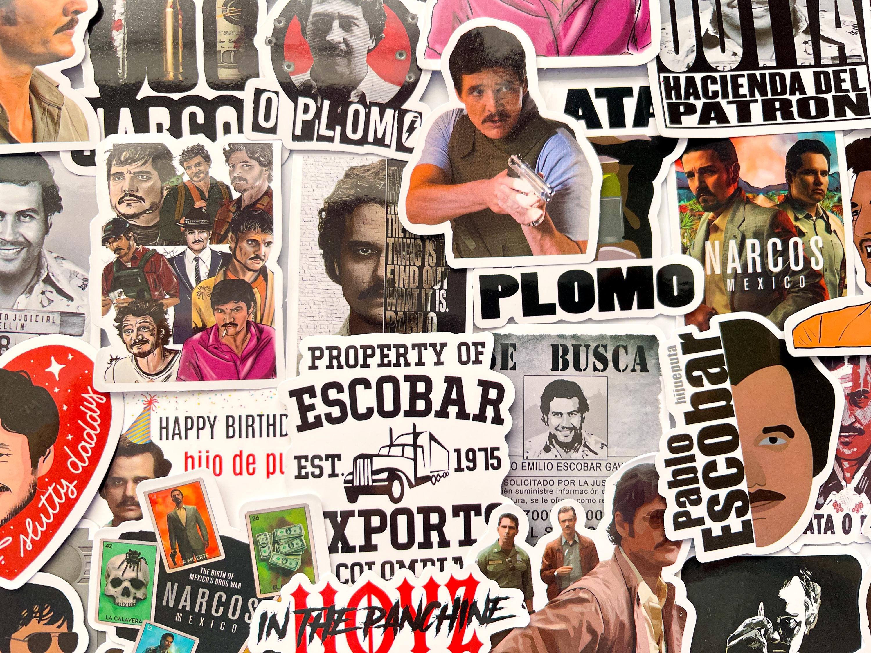 Pack of 50 Pablo Escobar Stickers, Pablo Escobar Sticker Pack, Waterproof Sticker Bundle, Die ...