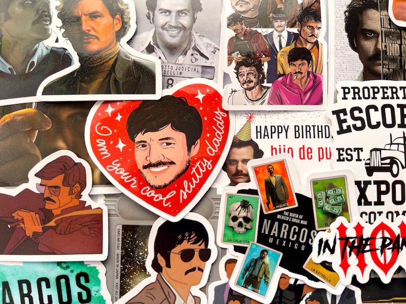 Pack of 50 Pablo Escobar Stickers, Pablo Escobar Sticker Pack ...