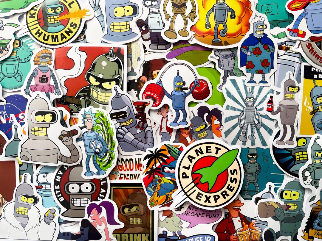 Pack of 50 Futurama Stickers, Futurama Sticker Pack, Waterproof Sticker ...