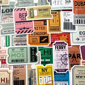 Pack of 50 Traveling Stickers, Traveling Sticker Pack, Waterproof ...