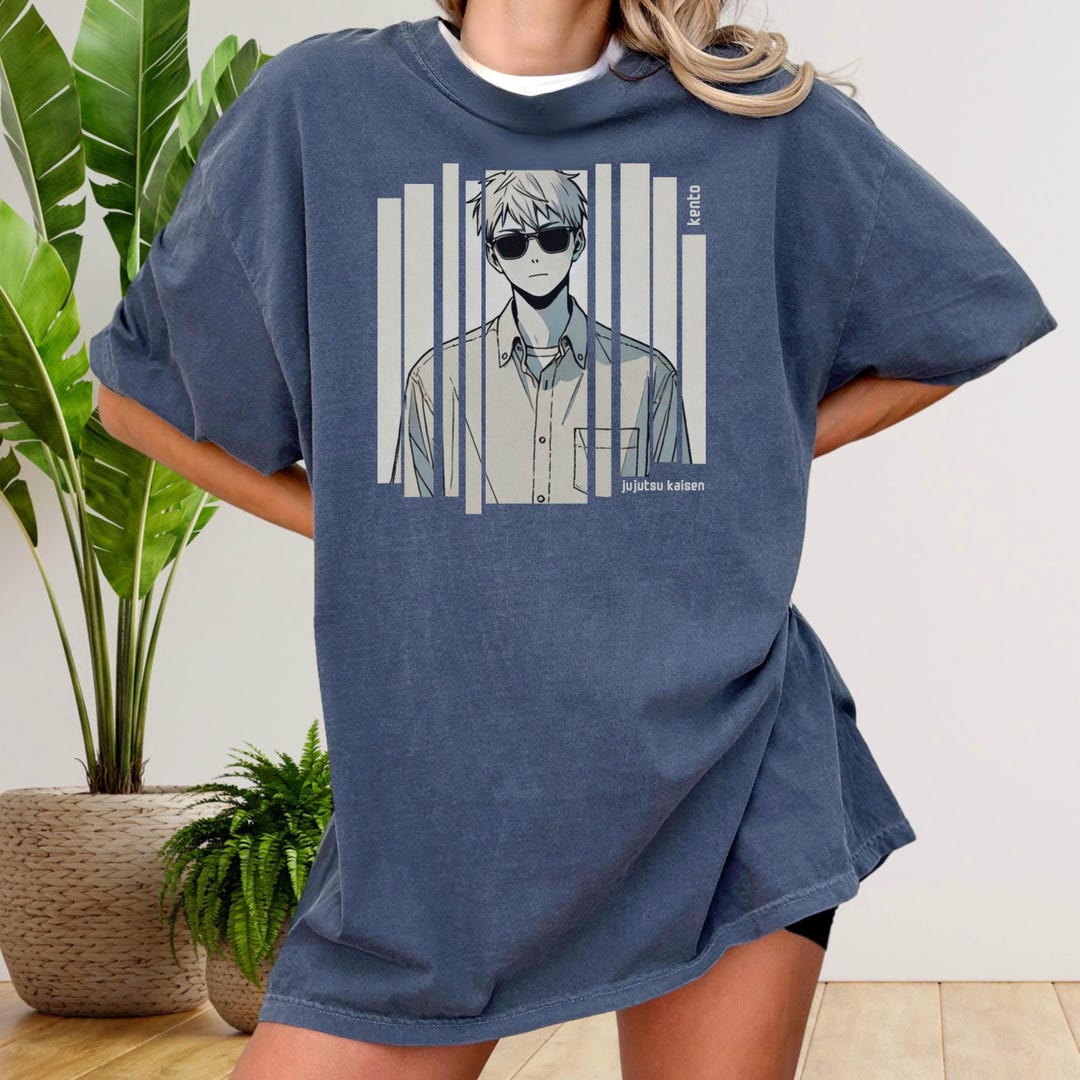 Nanami Kento front Print Jujutsu Kaisen Graphic Tee, Anime Lover Shirt ...