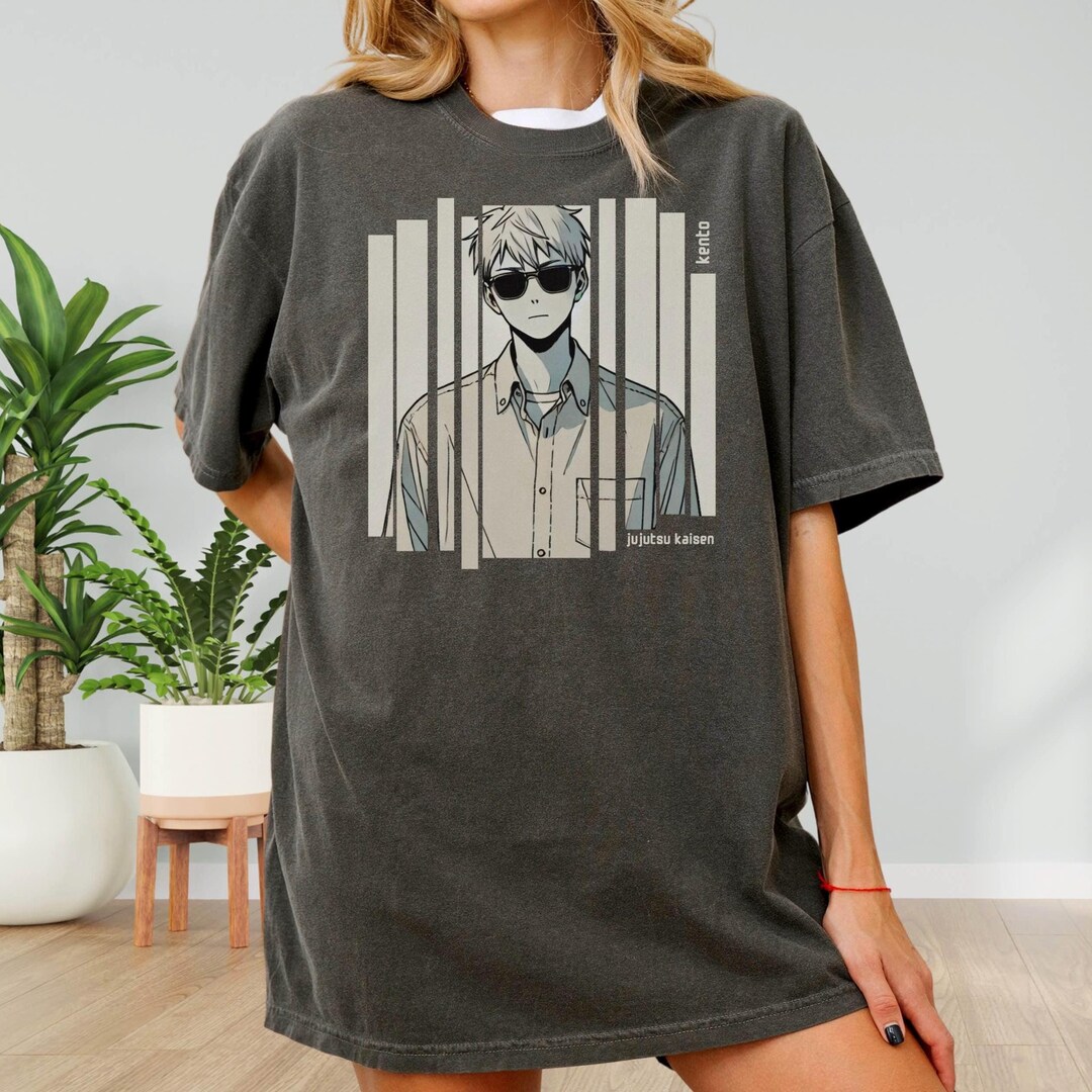 Nanami Kento front Print Jujutsu Kaisen Graphic Tee, Anime Lover Shirt ...