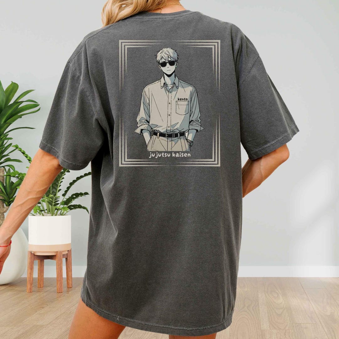 Nanami Kento Shirt back Print Jujutsu Kaisen Graphic Tee, Anime Lover ...