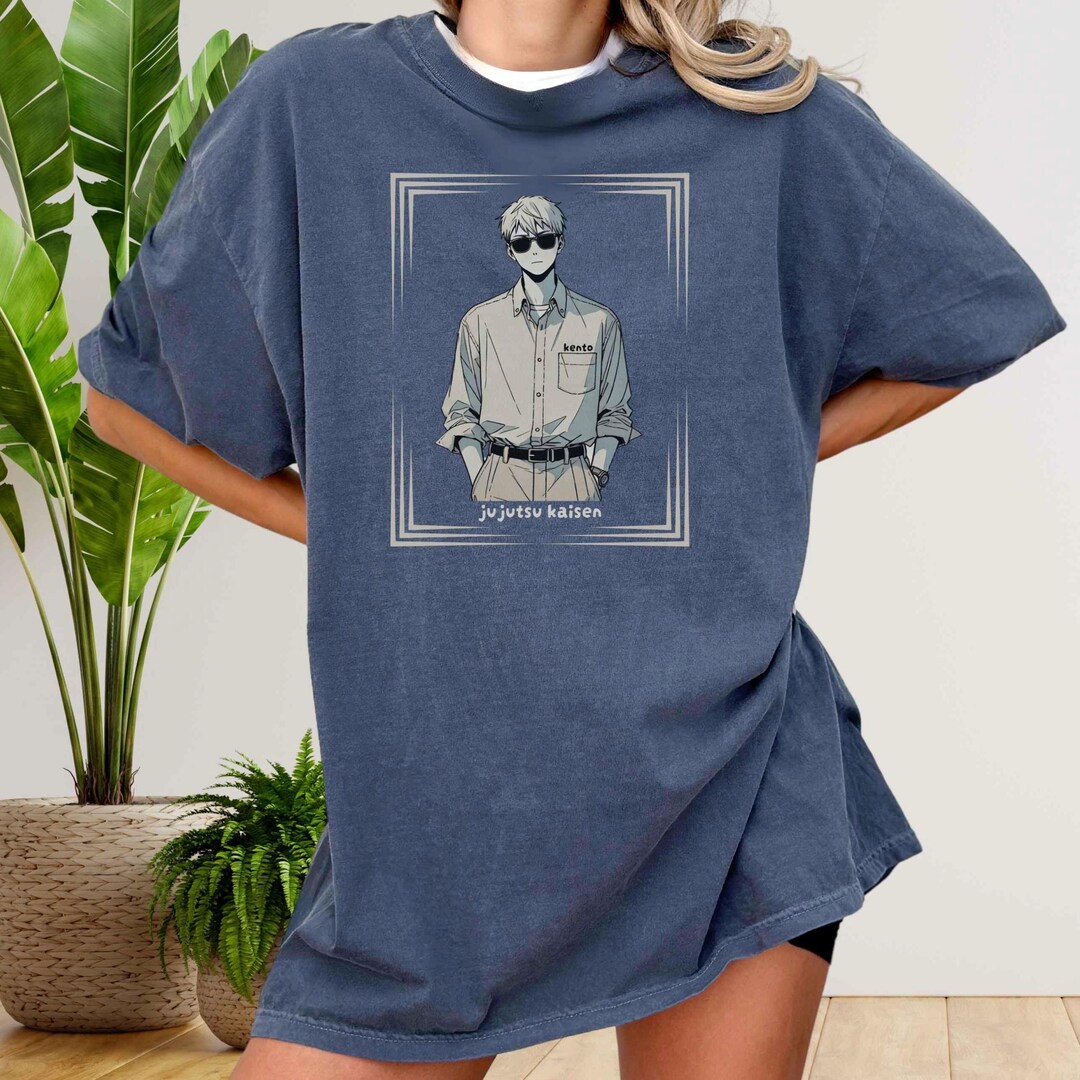 Nanami Kento Shirt front Print Jujutsu Kaisen Graphic Tee, Anime Lover ...