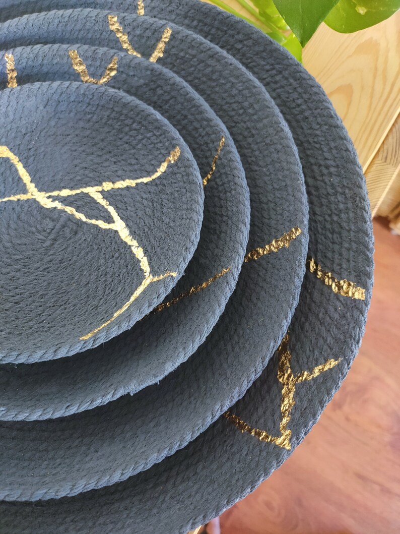 Kintsugi Style Baskets. Wall Gallery Art Display for a Japandi Decor or ...