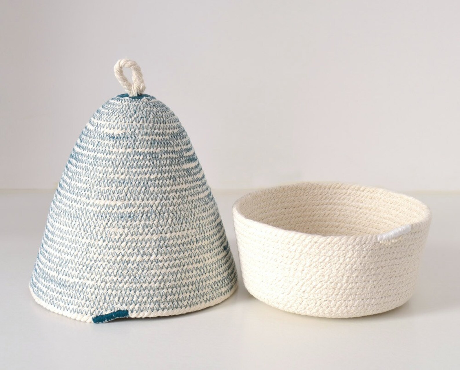 Box Teal Emerald Green Keepsake Box Rope Box Beach Decor - Etsy