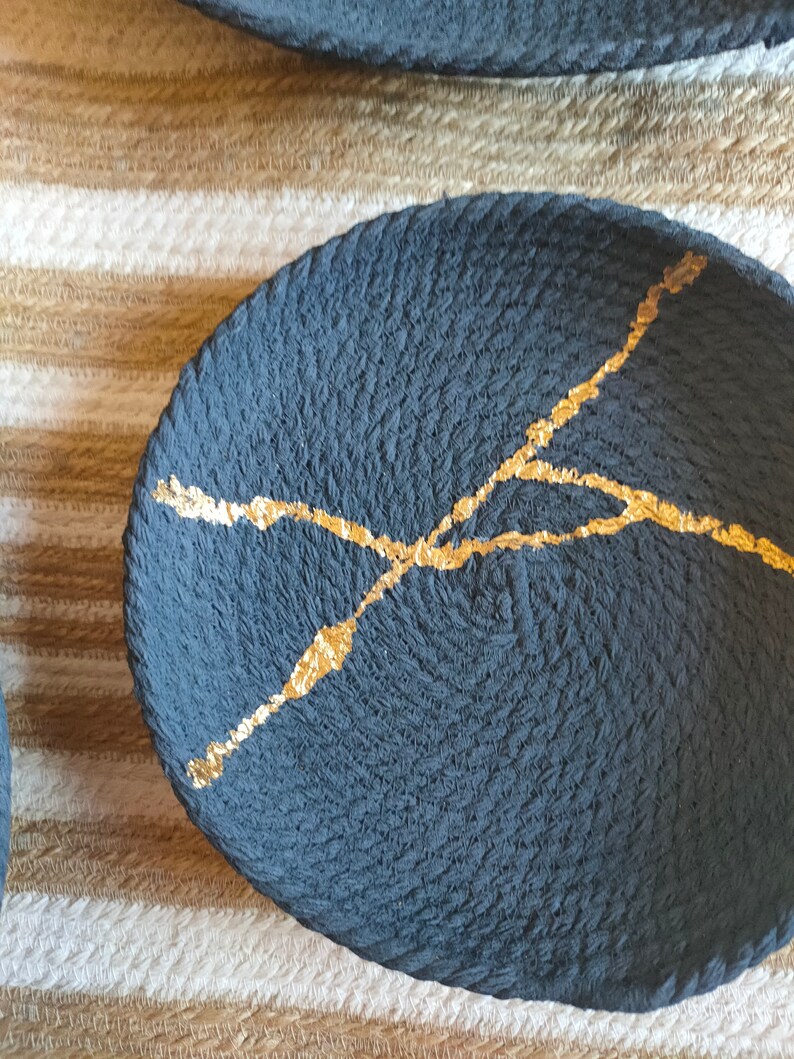 Kintsugi Style Baskets. Wall Gallery Art Display for a Japandi Decor or ...