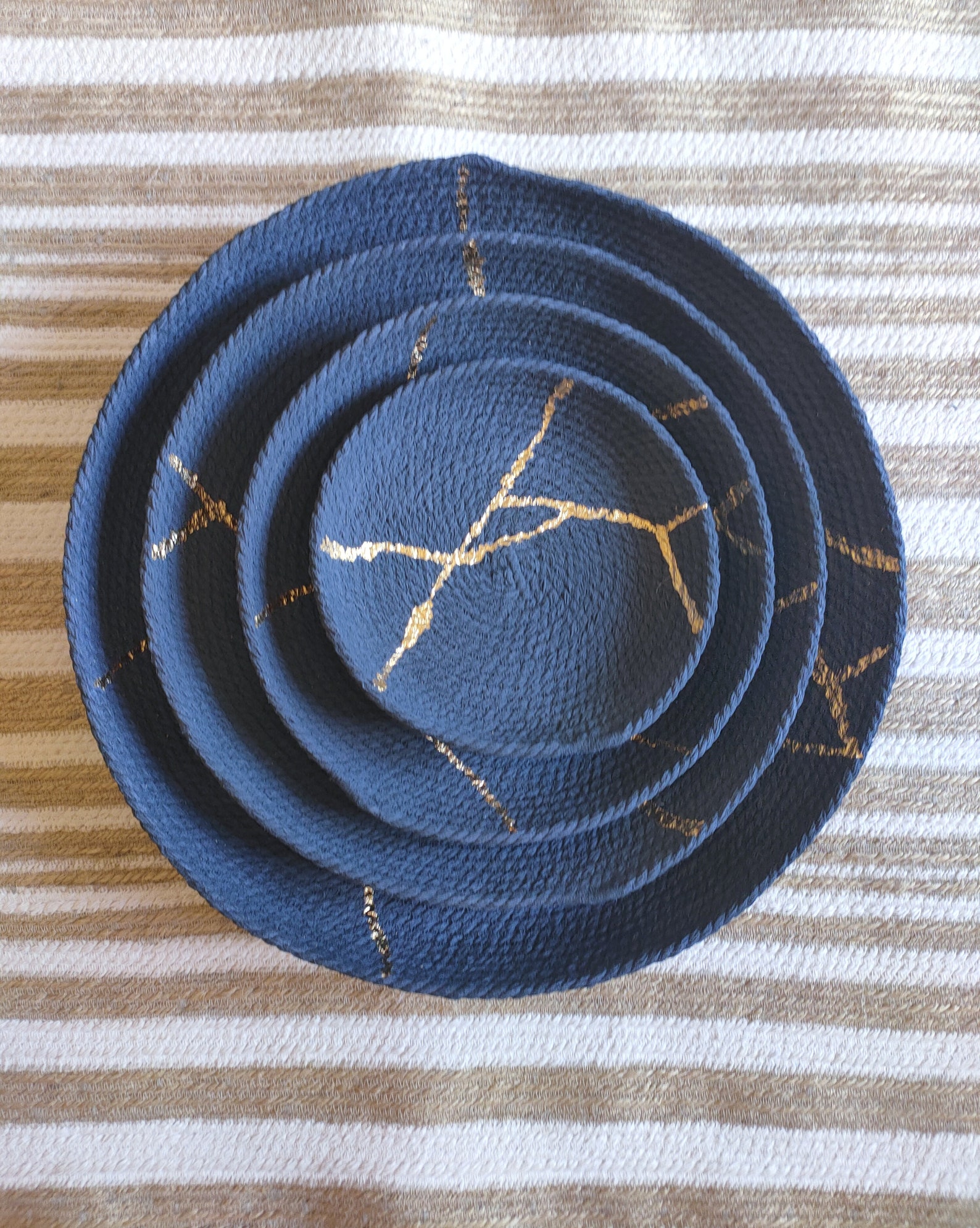 Kintsugi Style Baskets. Wall Gallery Art Display for a Japandi Decor or ...