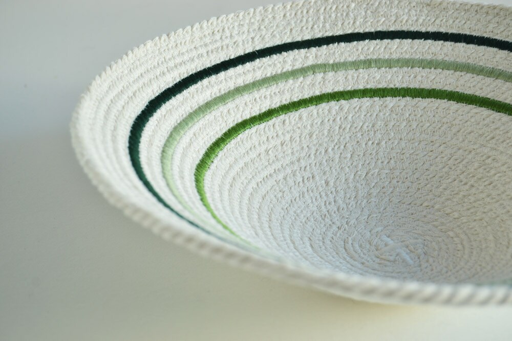 Decorative Rope Bowl to Use as a Bread Basket or Wall Display. - Etsy