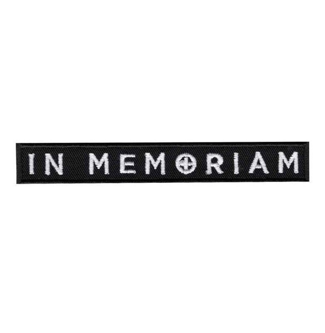 In Memoriam Patch Badge Applique Embroidered Iron on 7def51 - Etsy