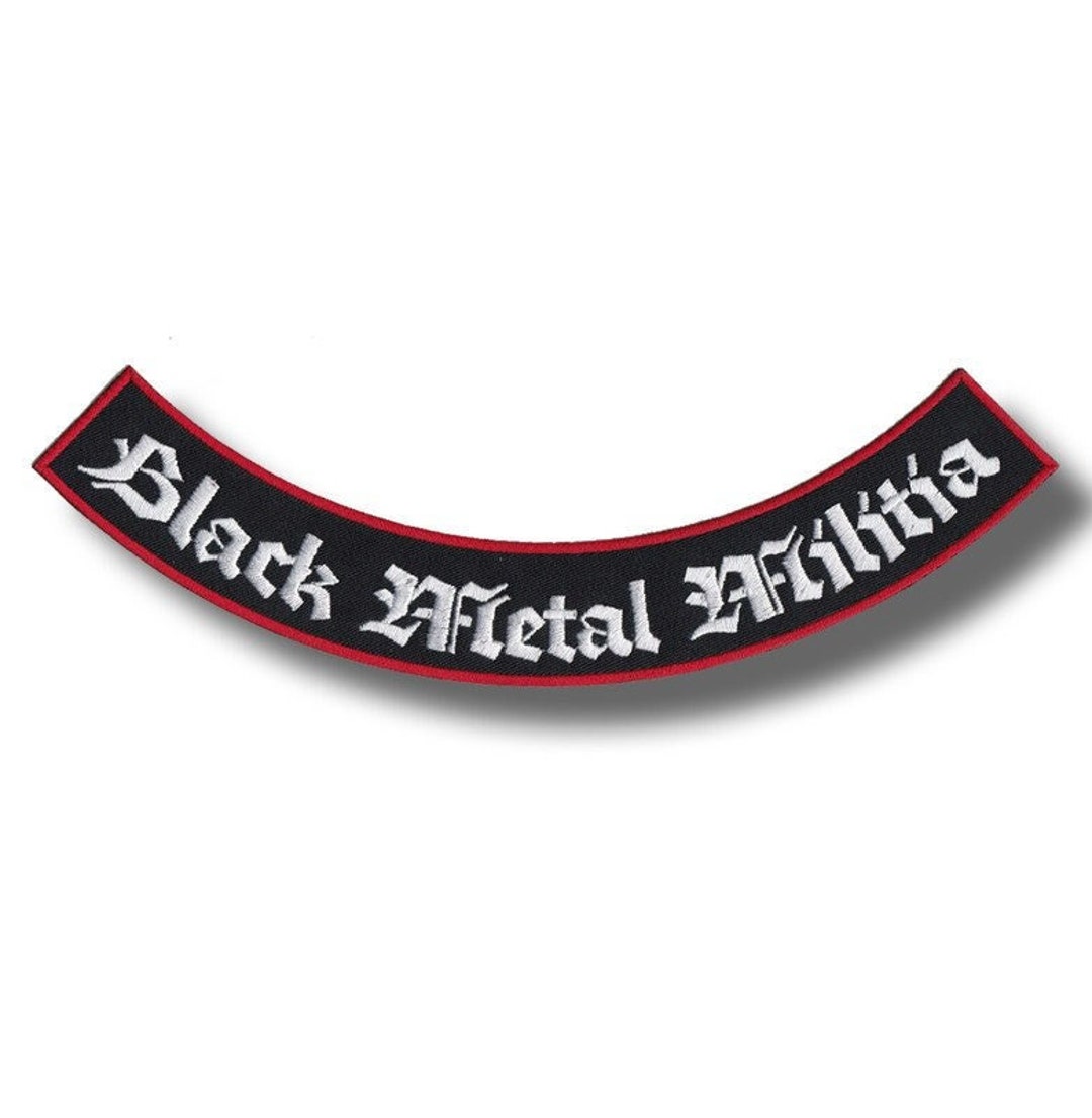 Black Metal Militia Patch Badge Applique Embroidered Iron on 81e38b - Etsy