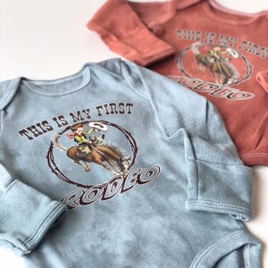 First Rodeo Gift Bundle Western Newborn Set Cowboy Style Blue Sleeper ...
