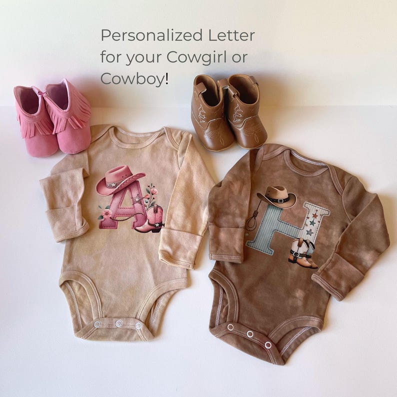 Western Baby Outfit Gift Box Baby Shower Cowboy Cowgirl Rodeo Theme ...
