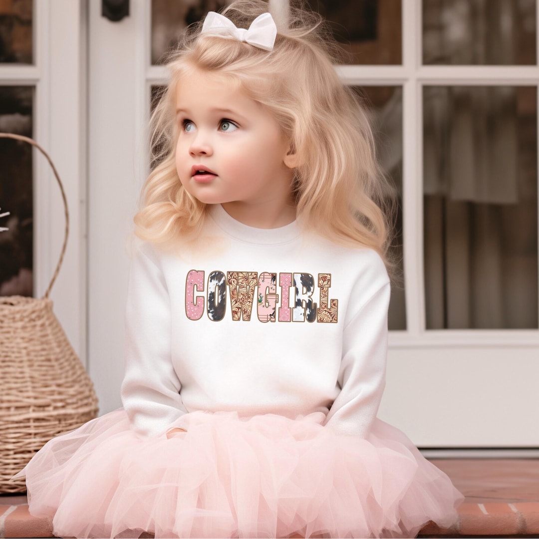 Toddler Cowgirl Outfit Western Tutu Set Combo Sweatshirt Clothing Girl ...
