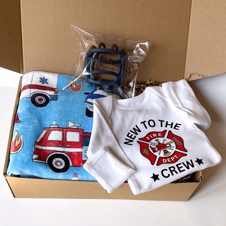 First Responder Newborn Gift Set Baby Outfit Police Themed Collection ...