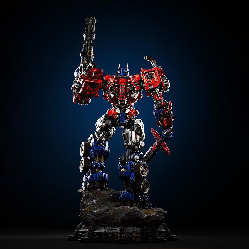 Cyber Mecha Fanart STL Statue + Bust | 1/14 & 1/18 Scale | 3D STL Print ...