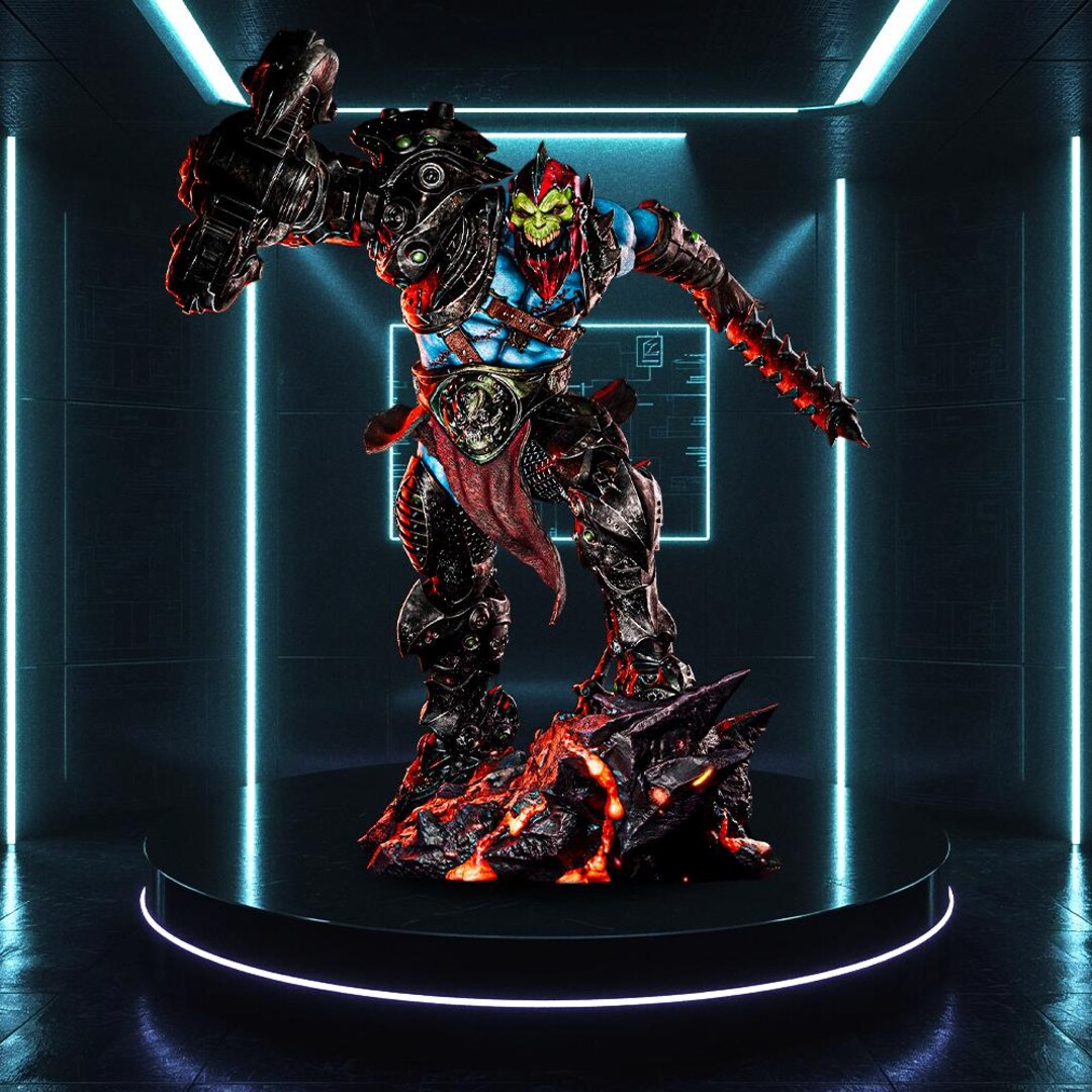 Steel-jawed Battle Enforcer STL Figure & Bust | 1:6 Scale 3D Print ...