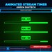 3x Green Digitech Animated Stream Timer Countdown Pack for Twitch, Kick ...