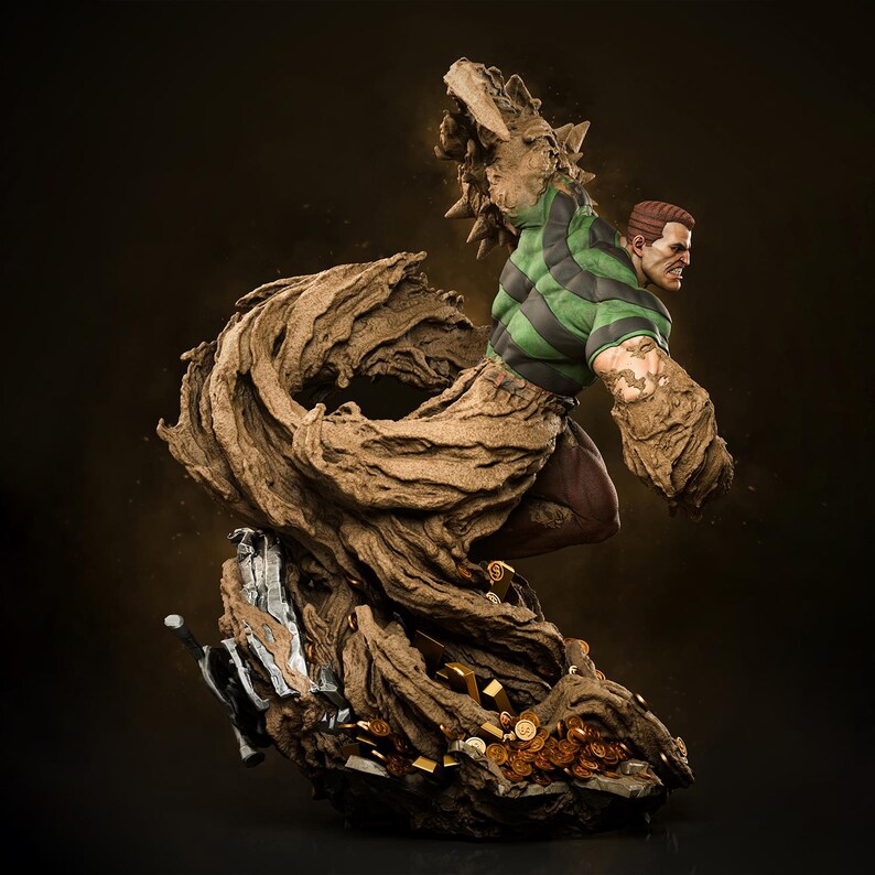 Sandman Fanart STL Statue | 1/6 Scale | 3D STL Print File Model ...