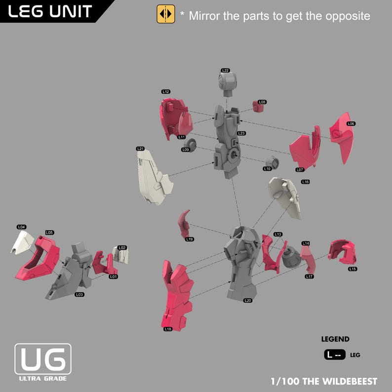 The Wildebeest STL Figure | 1/100 Scale | Season 6 - Ultra Grade 08 ...