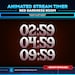 3x Yellow Digitech Animated Stream Timer Countdown for Twitch,kick ...
