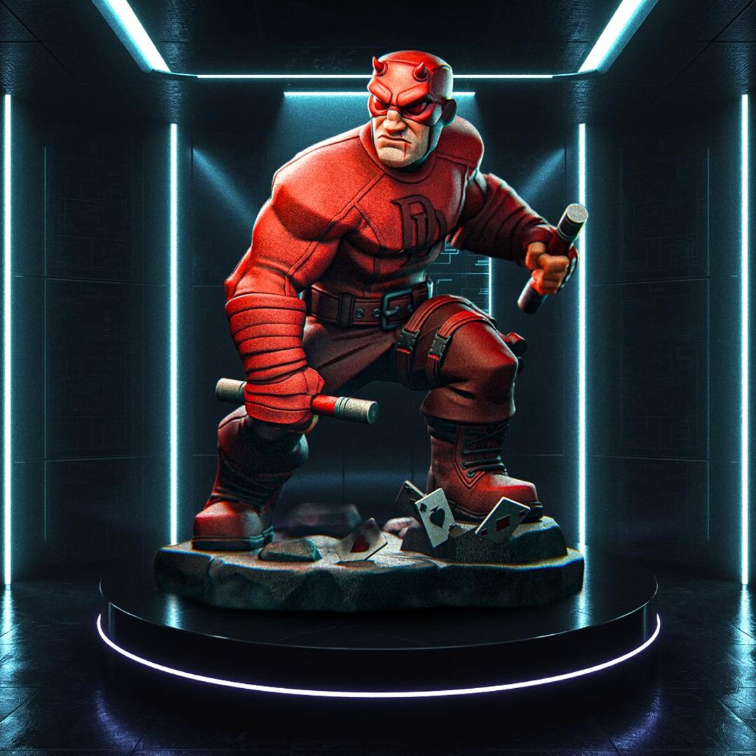 Daredevil STL Statue | 1/10 Scale Fanart 3D Print Model Instant ...