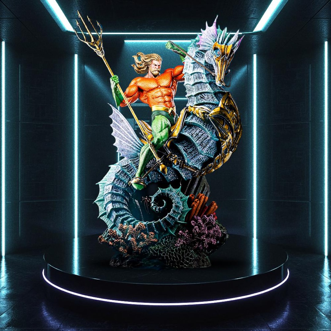 Ocean King STL Statue + Bust | 1/6 Scale Diorama Model | Digital ...