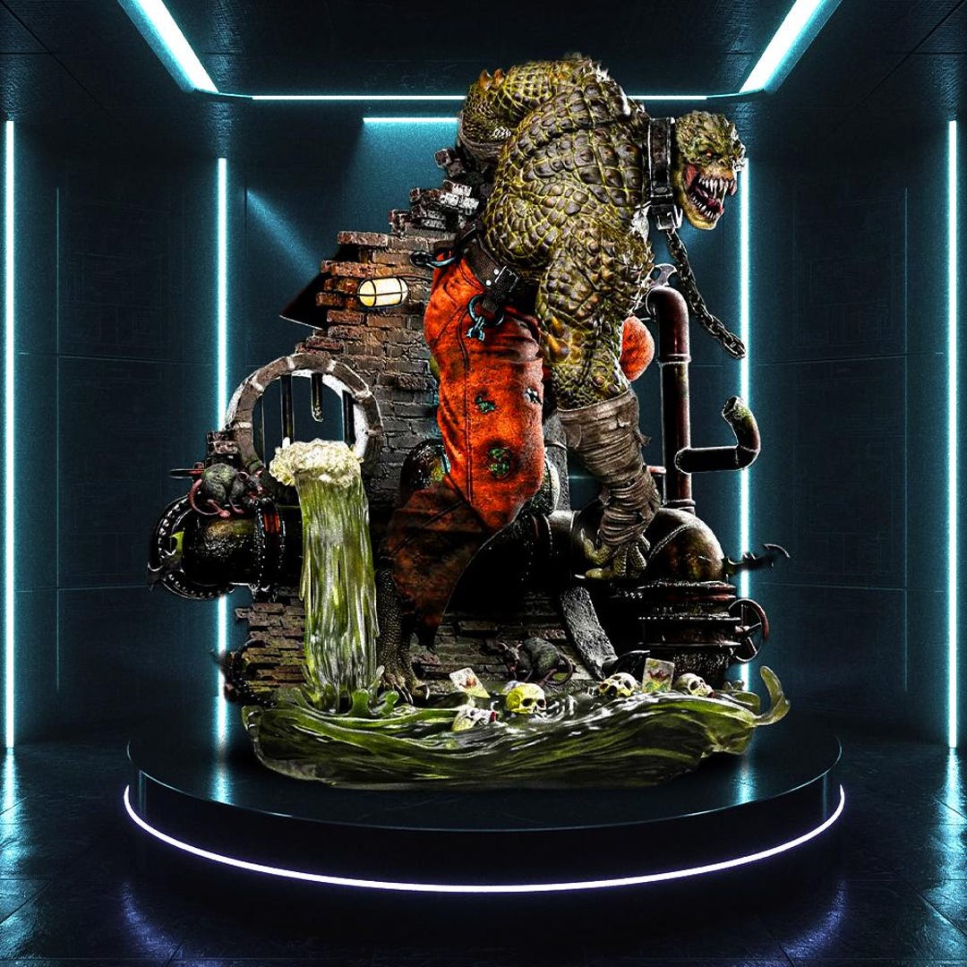 Killer Croc Fanart STL Statue | 1/6 Scale | 3D STL Print File Model ...