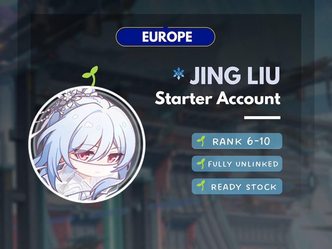 Jing Liu EU Server Honkai: Star Rail Starter Account HSR Beginner ...