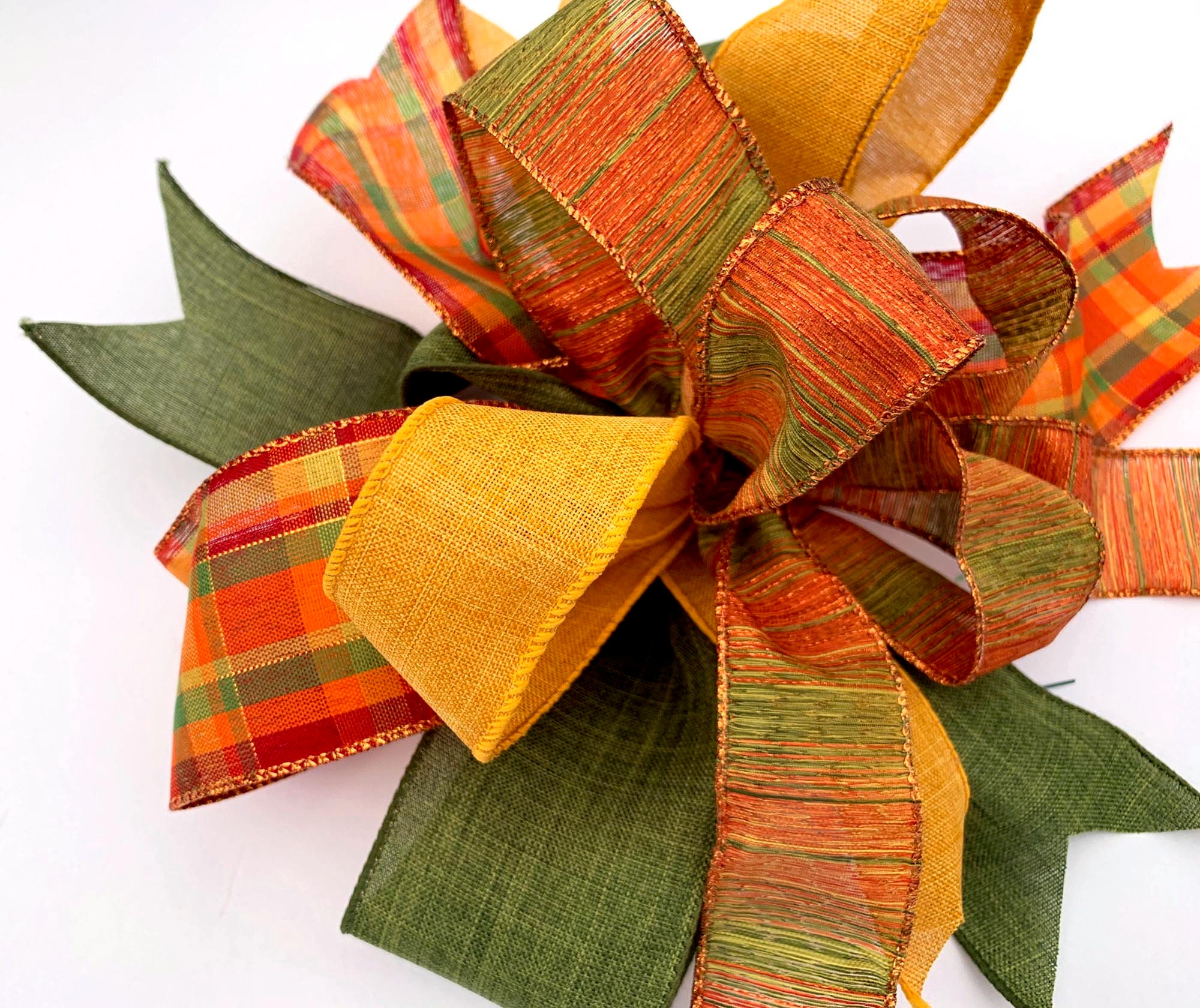 Fall bows for wreaths mantle and lantern bows for fall | Etsy