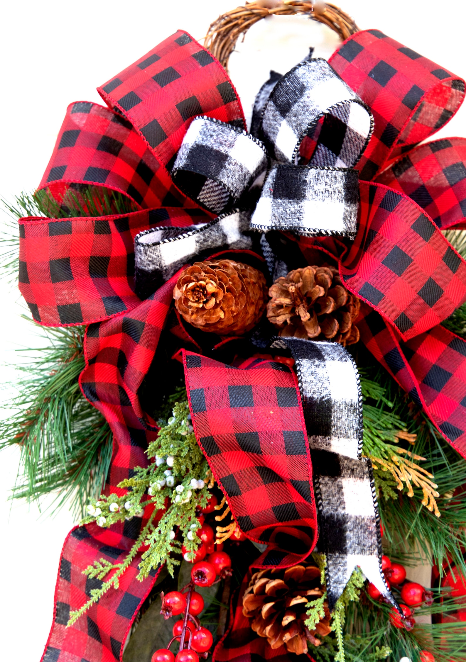 Christmas Swag, Farmhouse Christmas Swag, Rustic Christmas Swag ...
