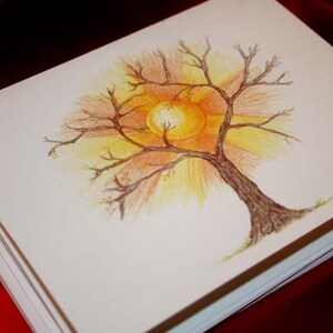 Tree of Life Note Card Blank Note Card Stationery Set - Etsy