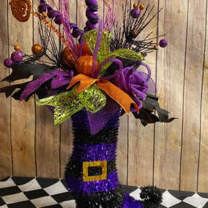 Halloween Witch Arrangement, Witches Boot Arrangement, Halloween Party ...