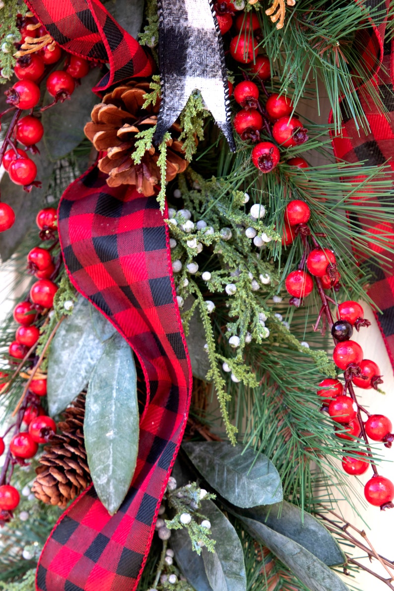 Christmas Swag, Farmhouse Christmas Swag, Rustic Christmas Swag ...