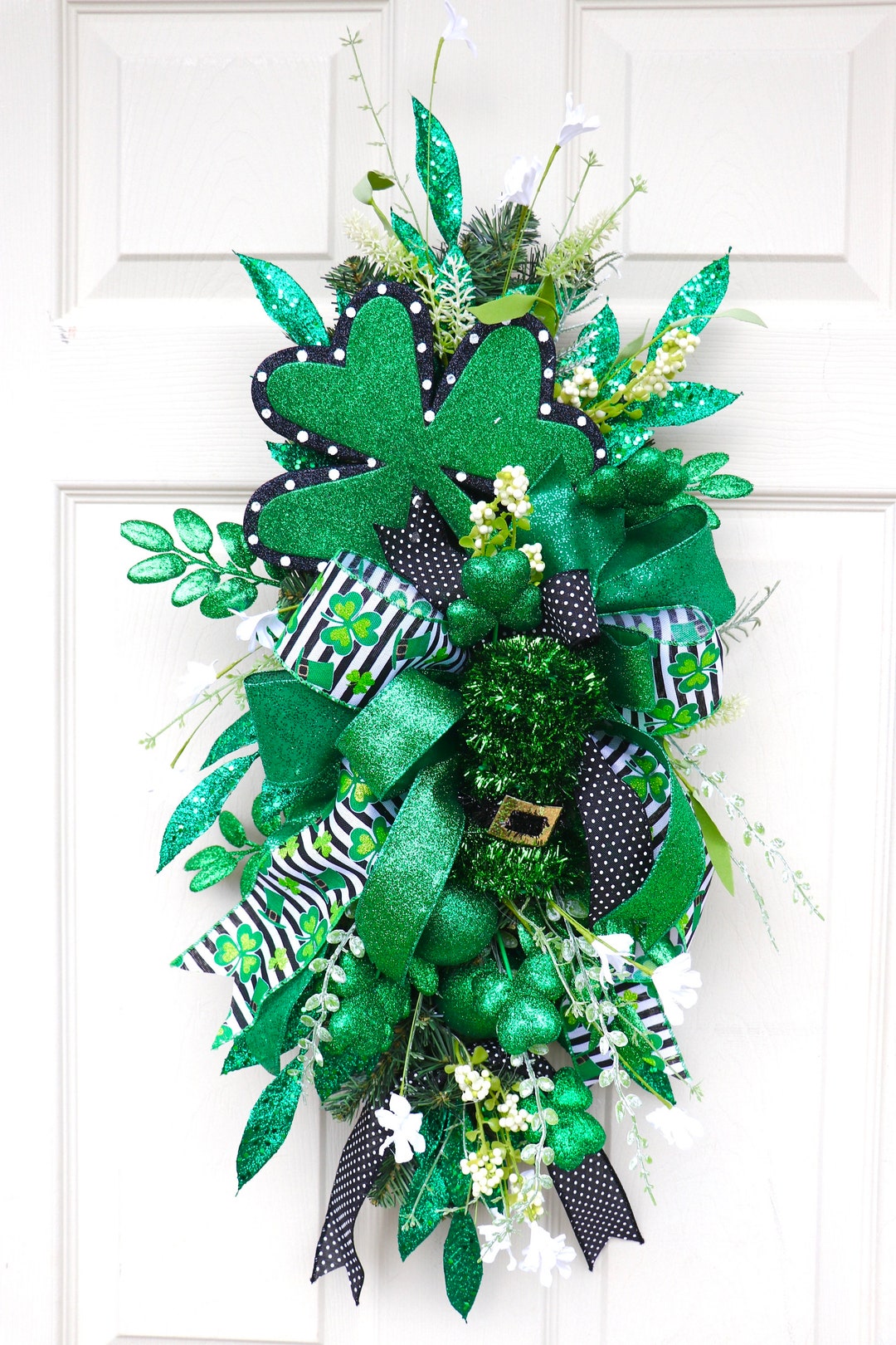 St. Patrick's Day Wreath, St. Patty's Day Swag, St. Patrick's Day Decor ...