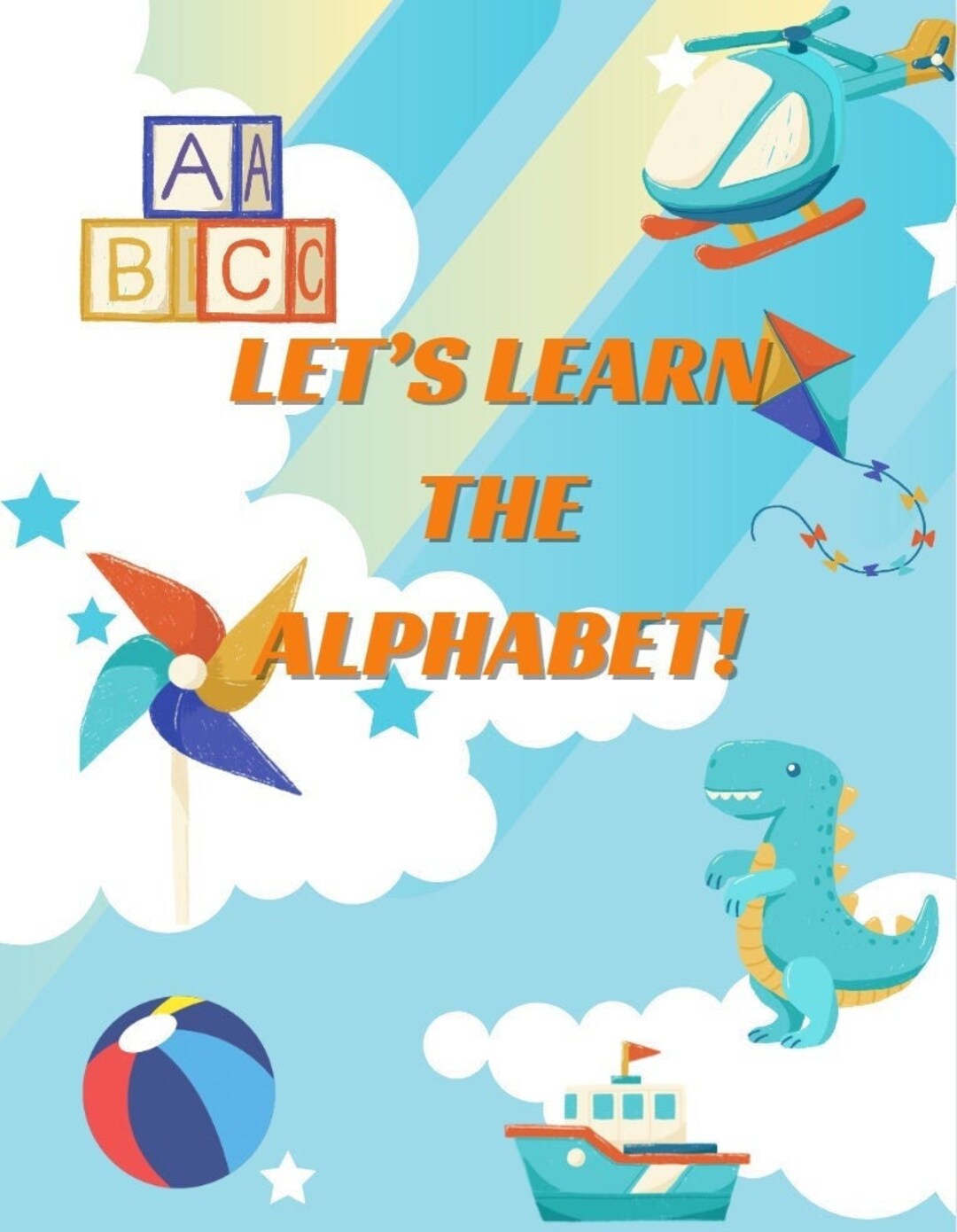 CHILDREN'S BOOK: Let's Learn the Alphabet - Etsy