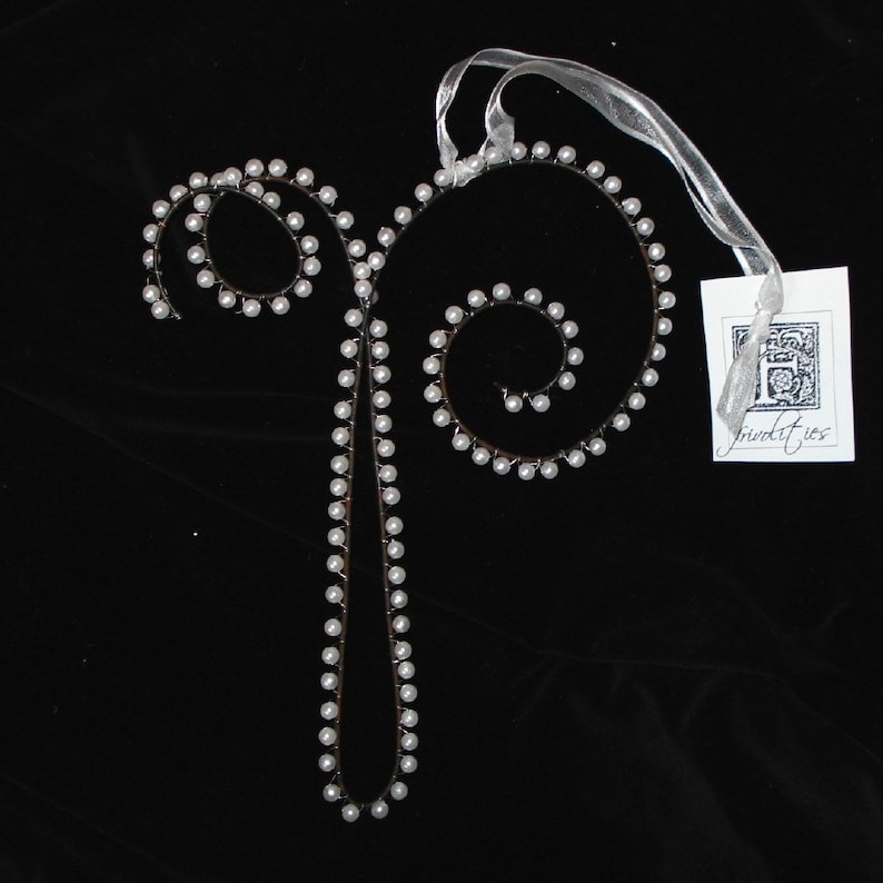 P Pearl Letter Monogram Initial Ornament All Letters | Etsy
