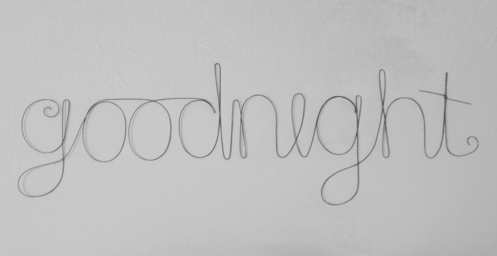 GOODNIGHT Wire Words Wall Hanging - Etsy